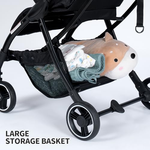 2-in-1 Convertible Infant Stroller with Bassinet Mode, Black