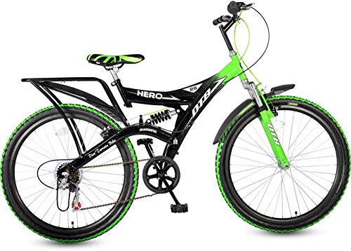 Buy Hero Ranger DTB 26 Inches 6 Speed Bike for Adults Black & Green ...