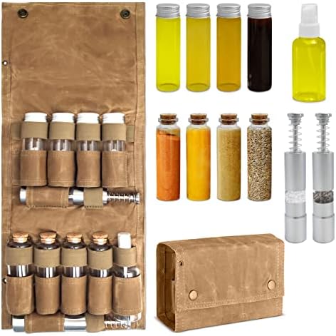 Amazon.com: PLANET KITCHEN Travel Spice Kit - Portable Spice Containers ...