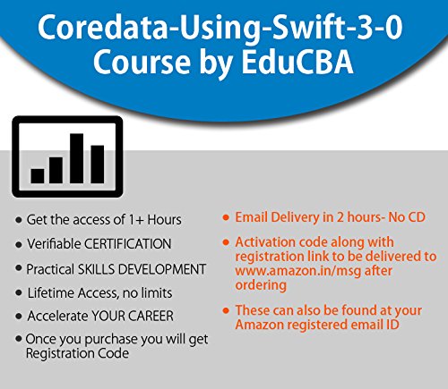 Coredata Using Swift 3 0 Course By Educba Email Delivery In 2 Hours No Cd Software