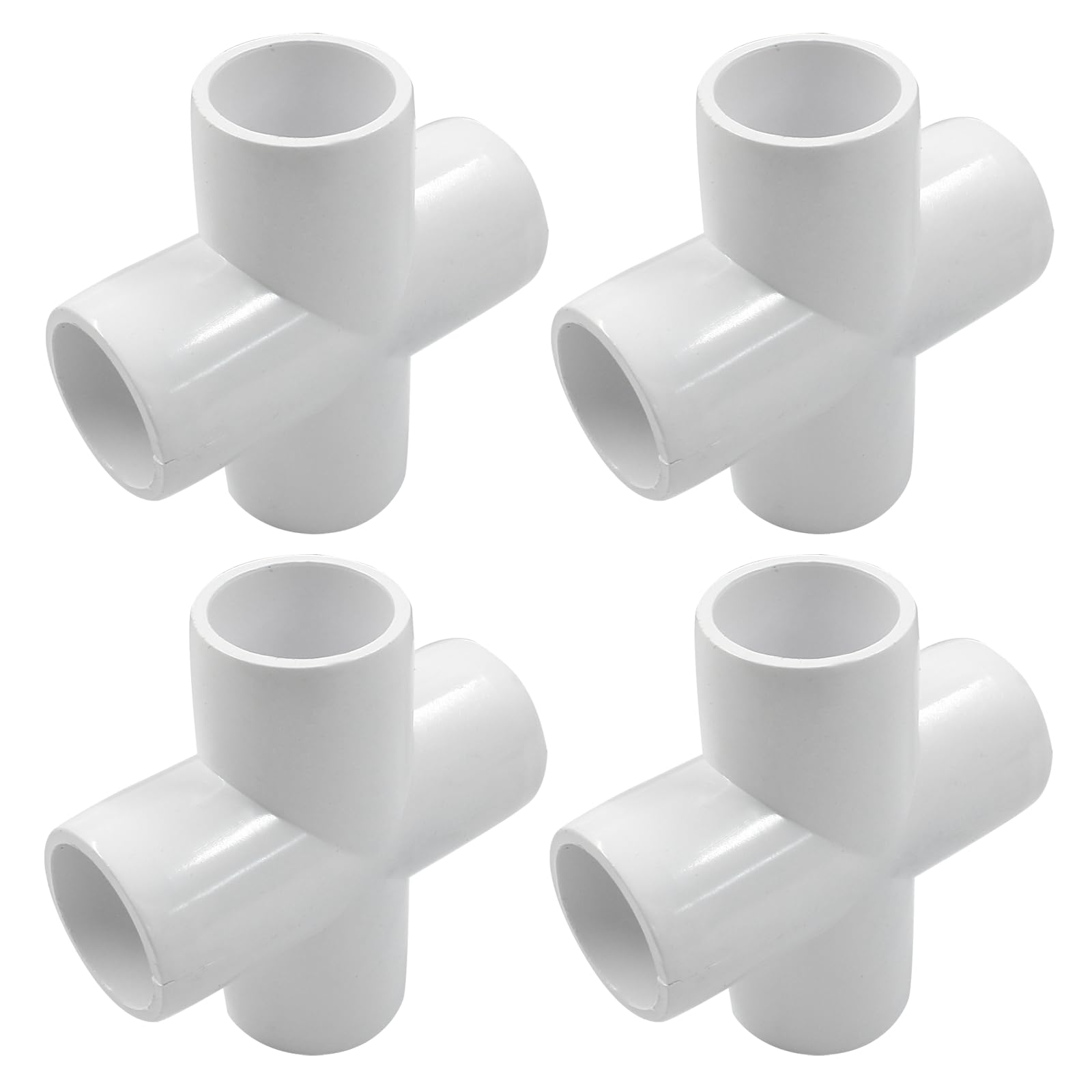 Amazon.com: Piutouyar 4 Pcs 1/2" Cross Elbow PVC Pipe Fitting, 4 Way ...
