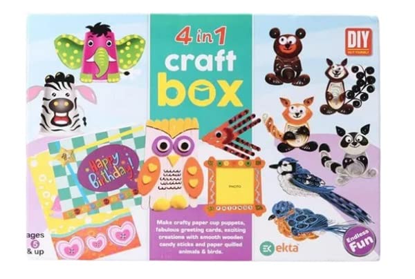 4 in 1 DIY Craft Activity Box : Amazon.in: Toys & Games