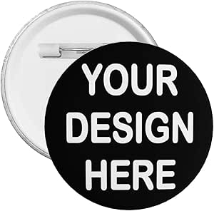Amazon.com: Generic Custom Pins 1-200PCS Personalized Pinback Buttons Pins for Backpack Cloth ...