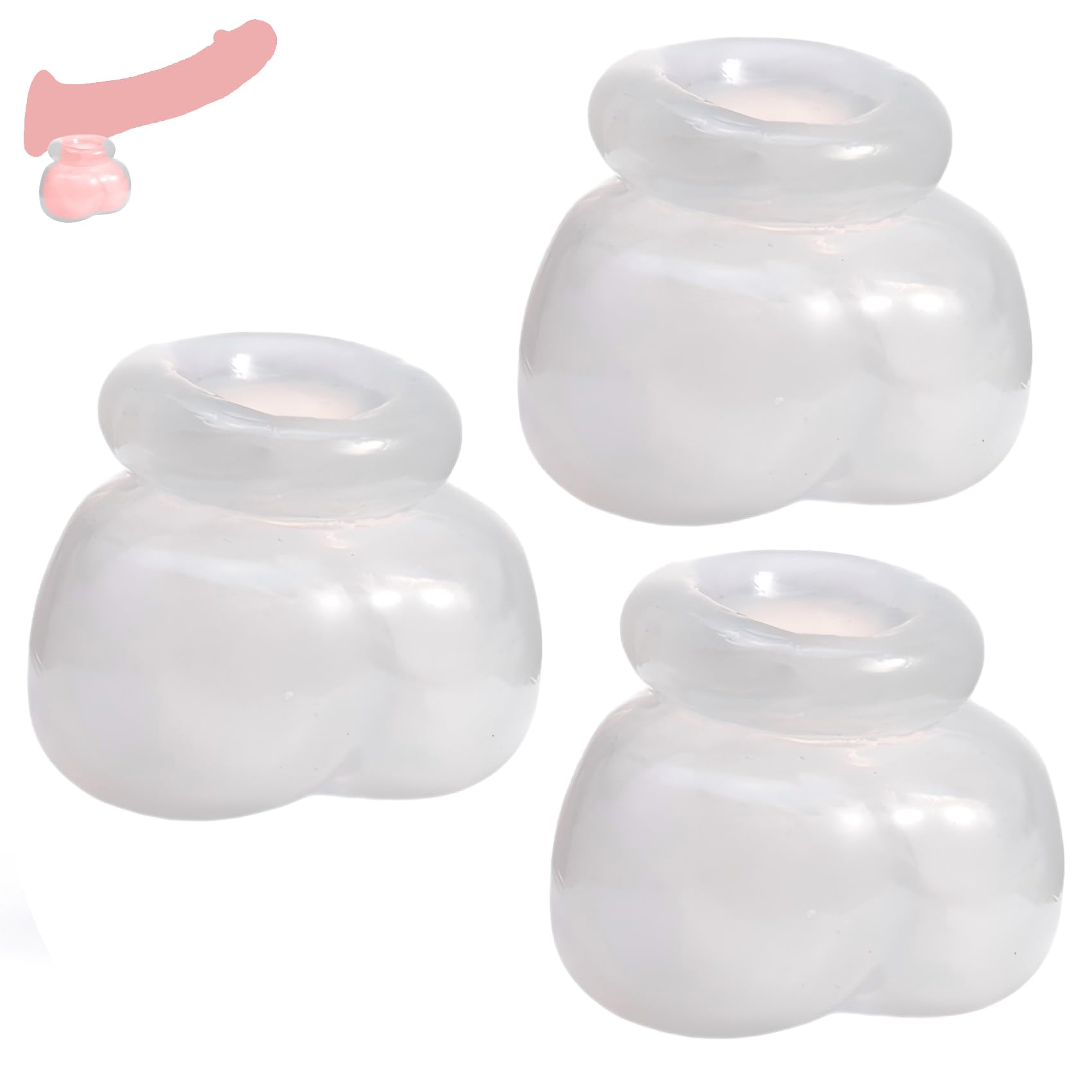 Amazon.com: Male Testicles Toys Kit Scrotum Bondage Devices Chastity ...