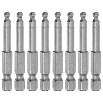 Amazon.co.jp: uxcell Ball End Hex Wrench Driver Bit H4, 0.2 inch (6 mm ...