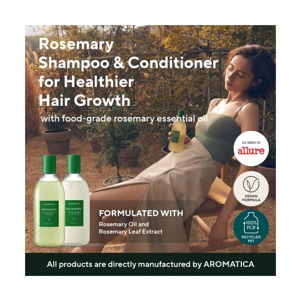 AROMATICA Rosemary Scalp Scaling Shampoo & Conditioner Gift Set ...