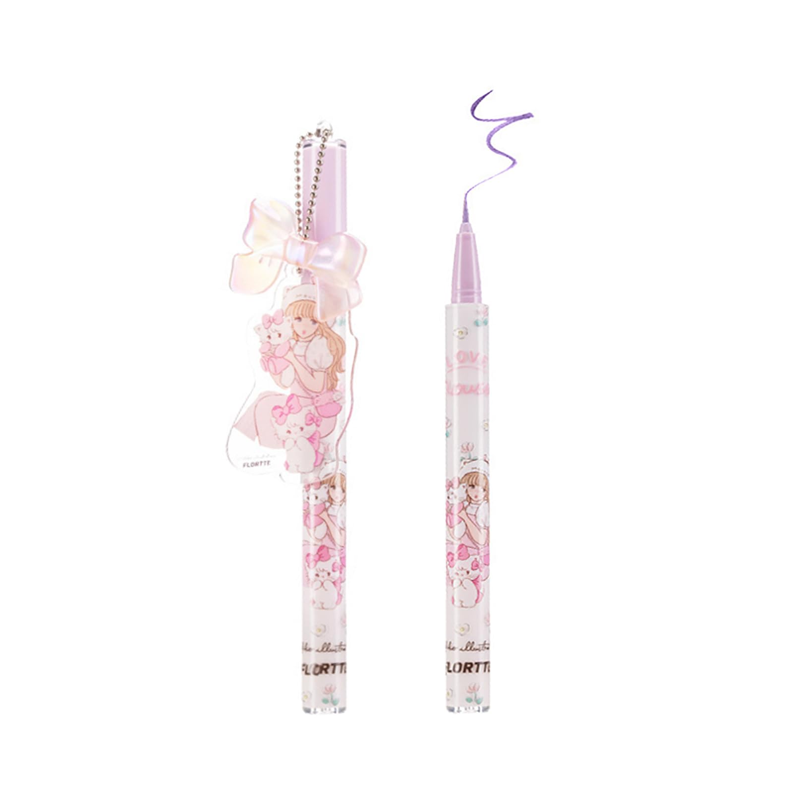 Amazon | フロレット FLORTTE MIKKOコラボ リキッド アイライナー 0.5ml 1本 正規品 ウォータープルーフ 高発色 高密着 低刺激性 極細 落ちない 人気 (5 ...