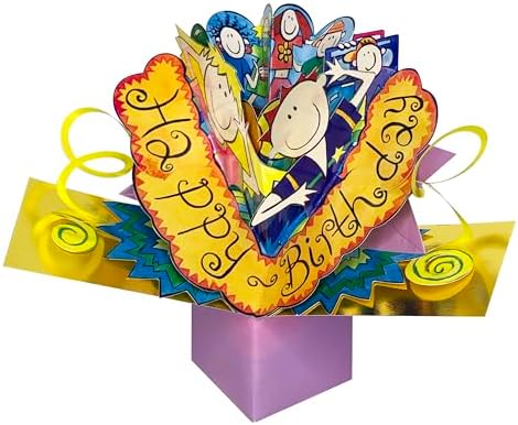 Amazon.com : Designer Greetings Paper Sculpture Birthday Explosive Pop ...