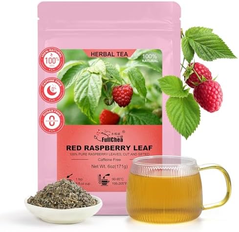 Amazon.com : FullChea - Red Raspberry Leaf, 6oz/171g - Natural Dried ...
