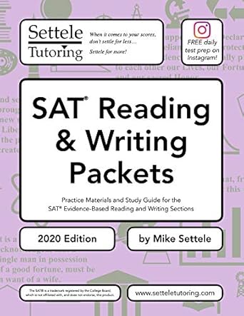 SAT Reading & Writing Packets (2020 Edition): Practice Materials and ...