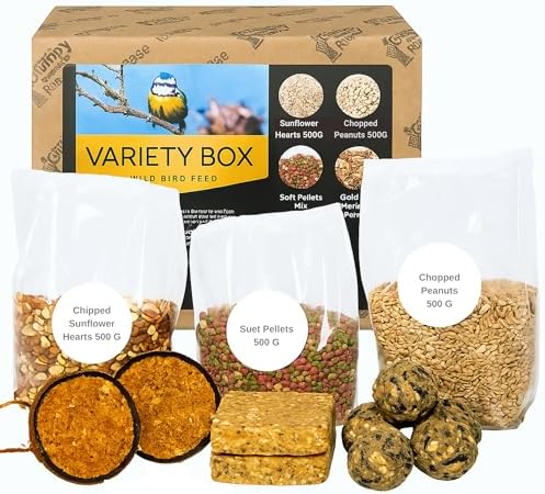 Grumpy Gardener Bird Food Variety Box - Fat Balls, Suet Pellets, Bird ...