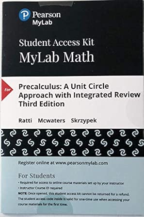 Buy MyLab Math with Pearson eText - 24-Month Standalone Access Card ...
