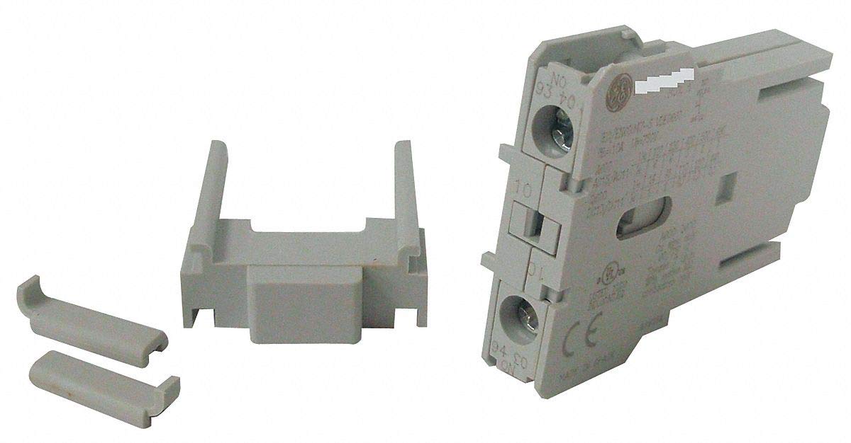 GE Auxiliary Contact Block, 10 Amps, Screw Clamp Terminals Type, Side ...