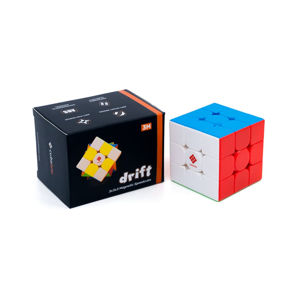 Buy CubeleloDrift 3M 3x3 (Magnetic) Stickerless Speed Cube for Kids ...