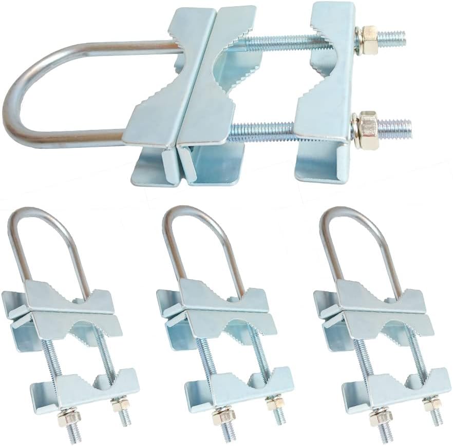 Amazon.com: UngSung Double Antenna Mast to Mast Clamp Kit Anti-Rust ...