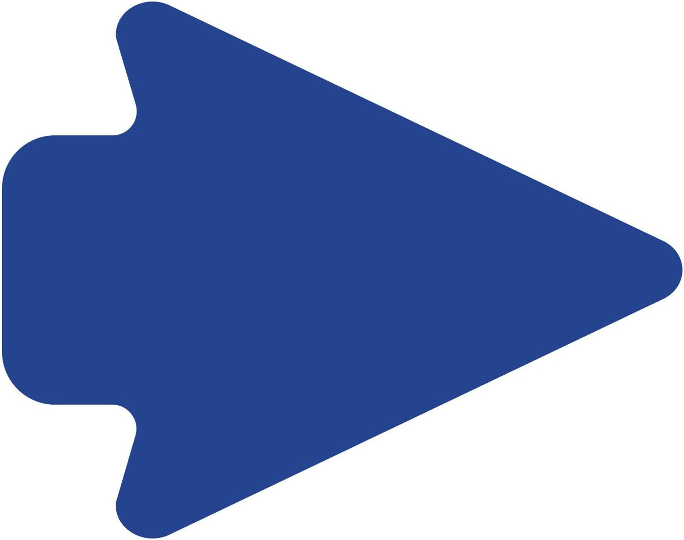 Amazon.com: LiteMark 5 inch Blue Adhesive Arrowhead Decal Stickers for ...