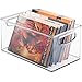 mDesign DVD Storage Container - DVD Holder with Grip - Plastic - DVD ...