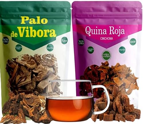 Amazon.com : Palo De Víbora y Quina Roja (2 Bag 8oz Each) | Árbol De la ...