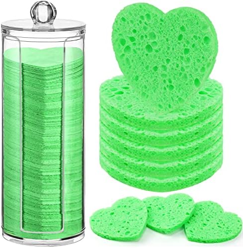 Amazon.com : Sieral 120 Pcs Compressed Facial Sponges with Container ...
