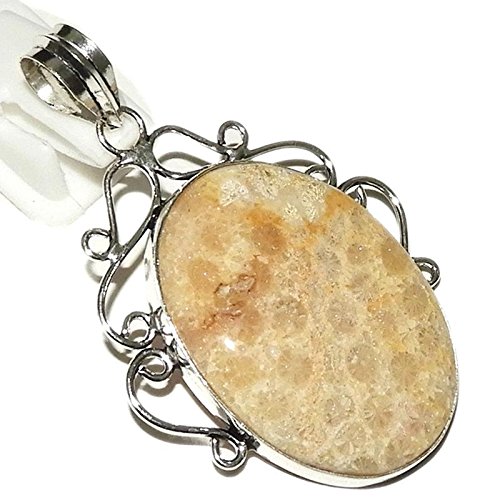 Swarna Export Women's Artificial Fossils Coral Silver Overlay Fashion ...