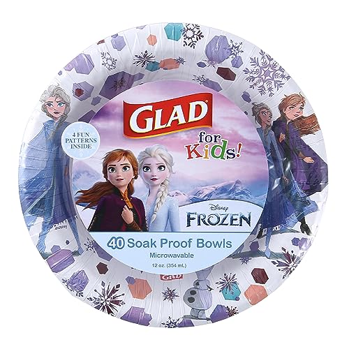Snapklik.com : Glad For Kids Disney Frozen 12oz Paper Bowls Disney Anna ...