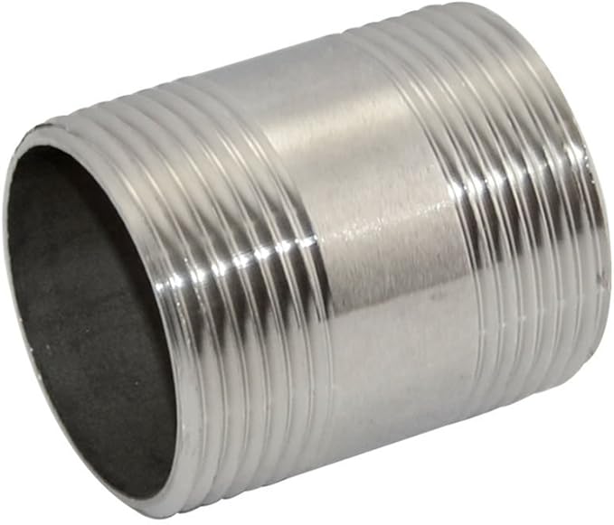 Amazon.com: Megairon 1-1/4" NPT Male x 1-1/4" NPT Male Threaded Coupling,Stainless Steel SS304 ...