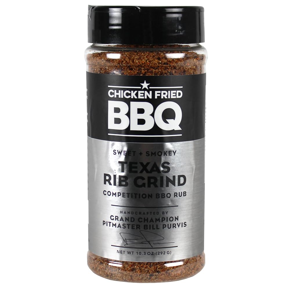 Amazon.com : Chicken Fried BBQ - Texas Rib Grind Compeition BBQ Rub 10. ...