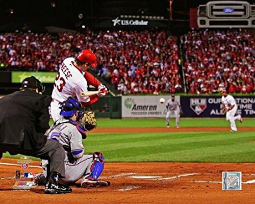 David Freese 2 Run Double Game 7 of The 2011 MLB World Series Action ...
