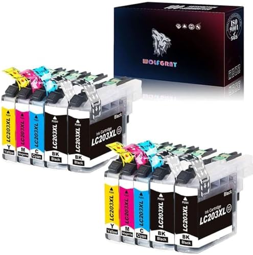 Amazon.com: Wolfgray LC203 LC201 High Yield Compatible Ink Cartridges ...