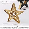 Amazon.com: Bright Zeal 13" Large LED Star Marquee Sign (Gold, 6hr ...