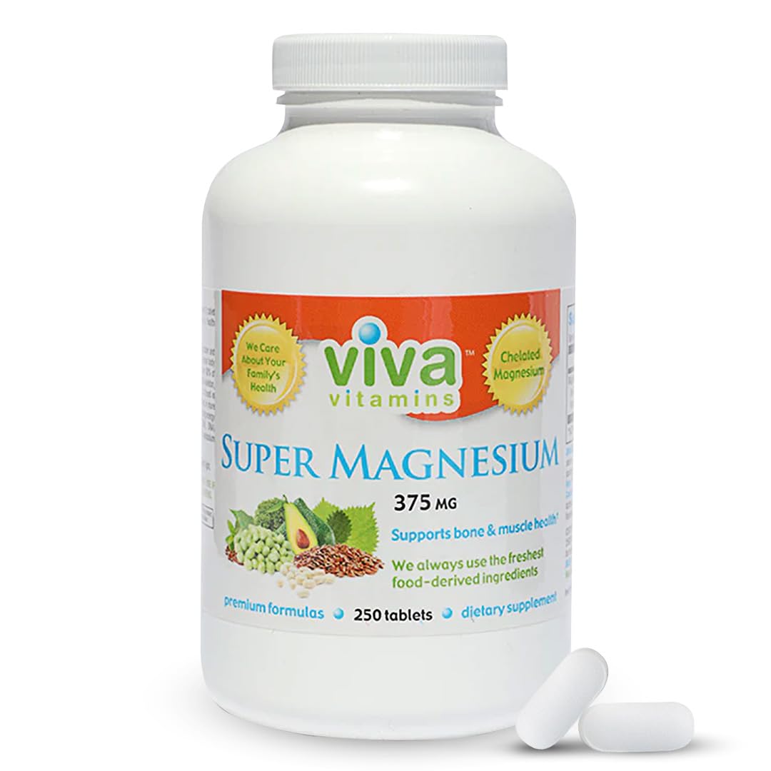 Amazon.com: Viva Vitamins Super Magnesium Supplement - Magnesium ...