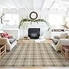 Amazon.com: RUGGABLE Washable Winter Area Rug – Piper Plaid Neutral ...