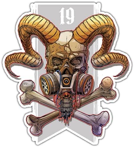 Amazon.com: Devil in Gas Mask Evil Satan Lucifer Toxic Car Bumper Vinyl ...