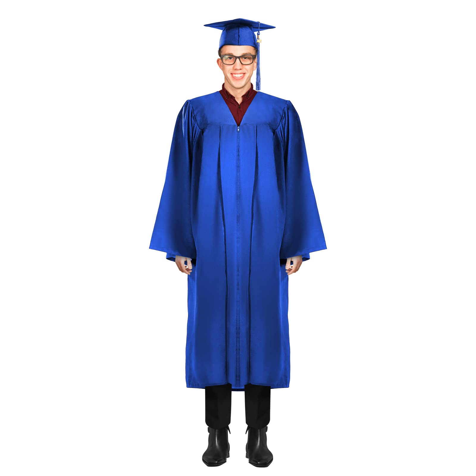 Toga Y Birrete De Graduación Azules