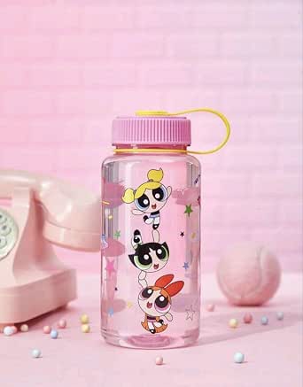 Amazon.co.jp: Powerpuff Girls Cute Pink Water Bottle : Home & Kitchen