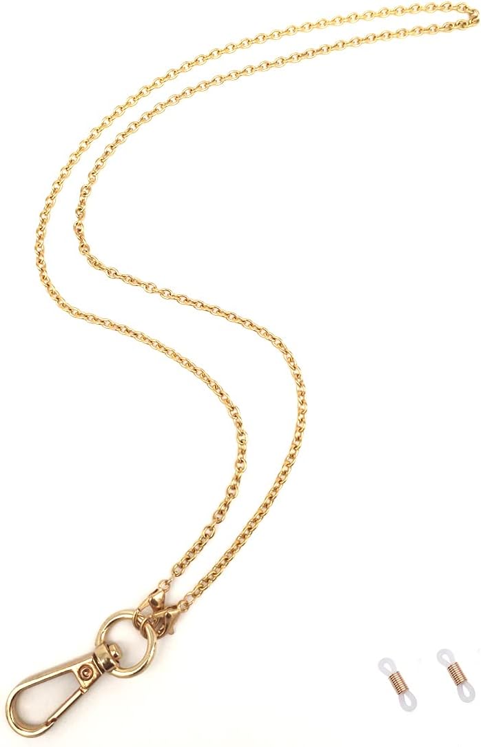 Amazon.com: ATLanyards Just A Plain Chain Lanyard - Stainless Steel ...