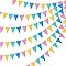 Amazon.com: Outus 6 Sets Rainbow Pennant Banner Flags Garland ...