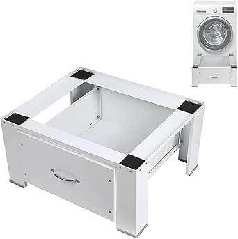 Amazon.com: Heavy-Duty Steel Washing Machine Pedestal with Storage ...