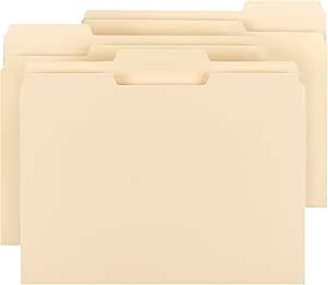 Smead Manila File Folder, 1/3-Cut Tab, Letter Size, Manila, 100 per Box ...