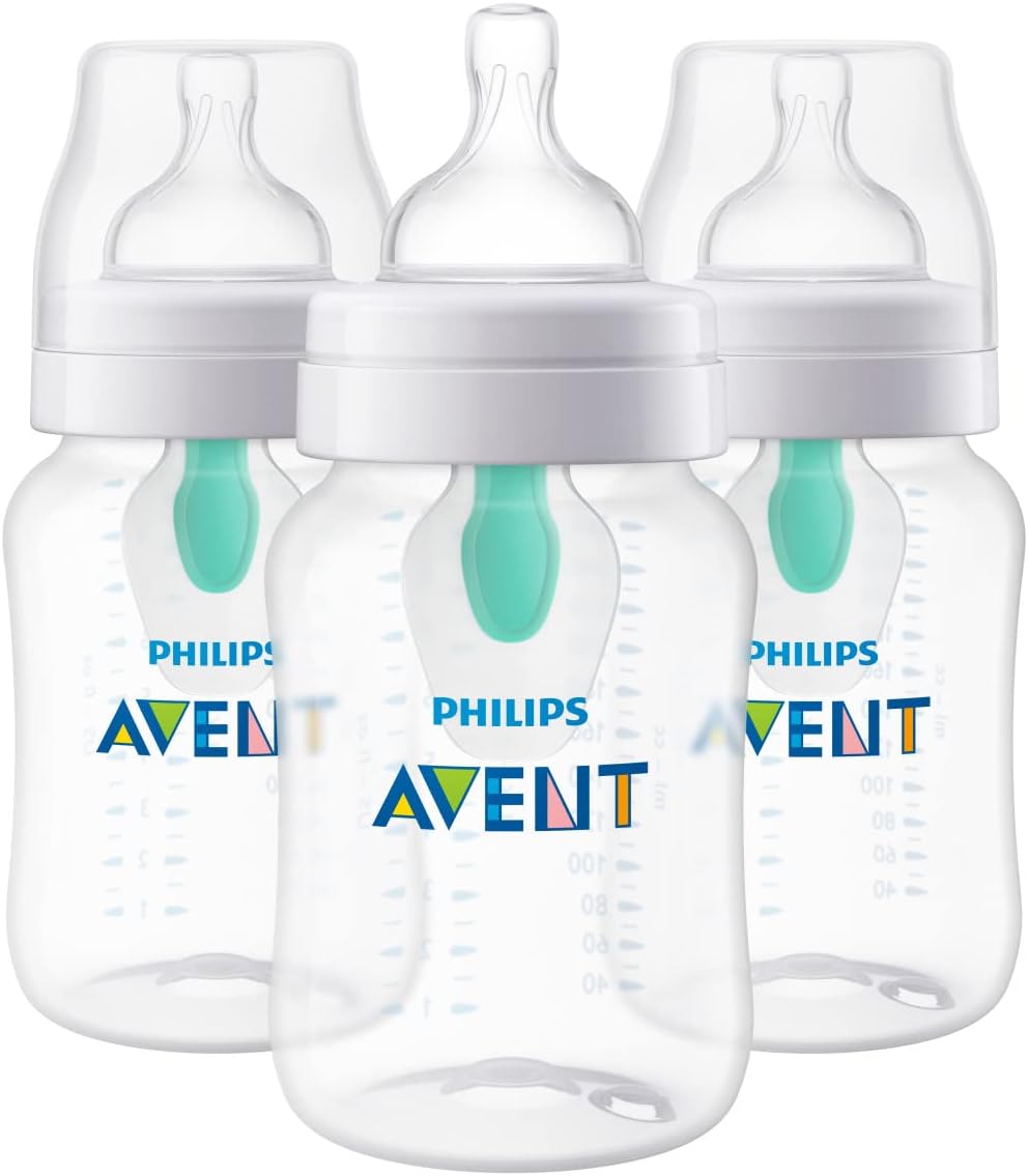 Philips Avent SCY703/03 Lot de 3 biberons anti-coliques avec aération ...