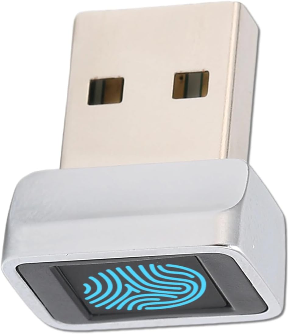 Amazon.com: Yoidesu Mini USB Fingerprint Reader for 7 8 10 Fingerprint Scanner Scanner PC Dongle ...