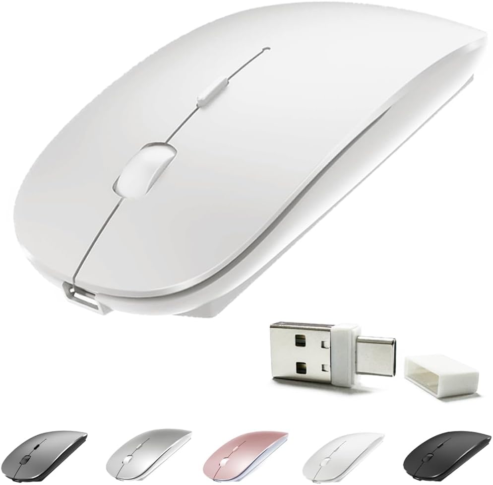 Amazon.com: KLO 4 Modes Rechargeable Bluetooth Mouse BT3.0/5.2+USB-2.4G ...