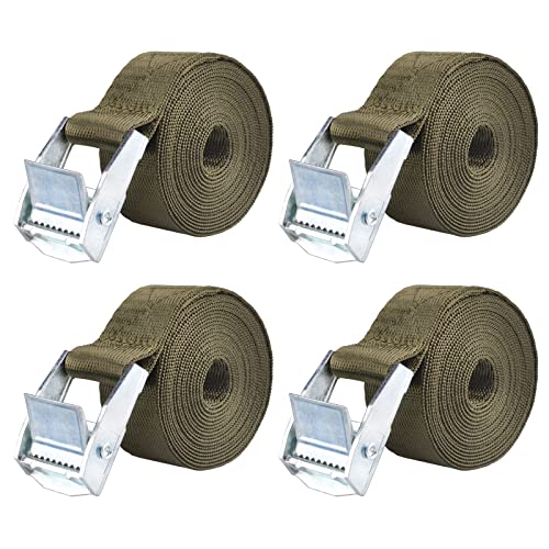 Snapklik.com : TRIWONDER Cinch Tie Down Strap Lashing Straps Heavy Duty Nylon Straps