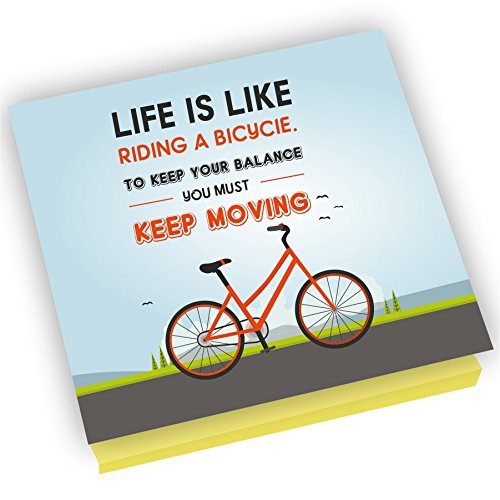 Worduct - Sticky Notes with Motivational Quotes (Life is Like Riding a ...