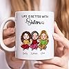 Amazon.com: Personalized Sister Forever Custom Mug - Custom Character ...