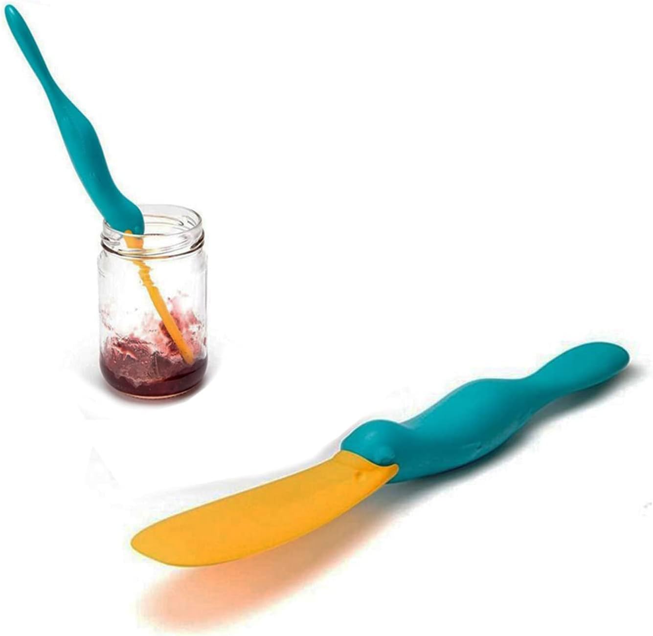 Amazon.com: Cute Platypus Sauce Jar Silicone Scraper Bread Butter ...