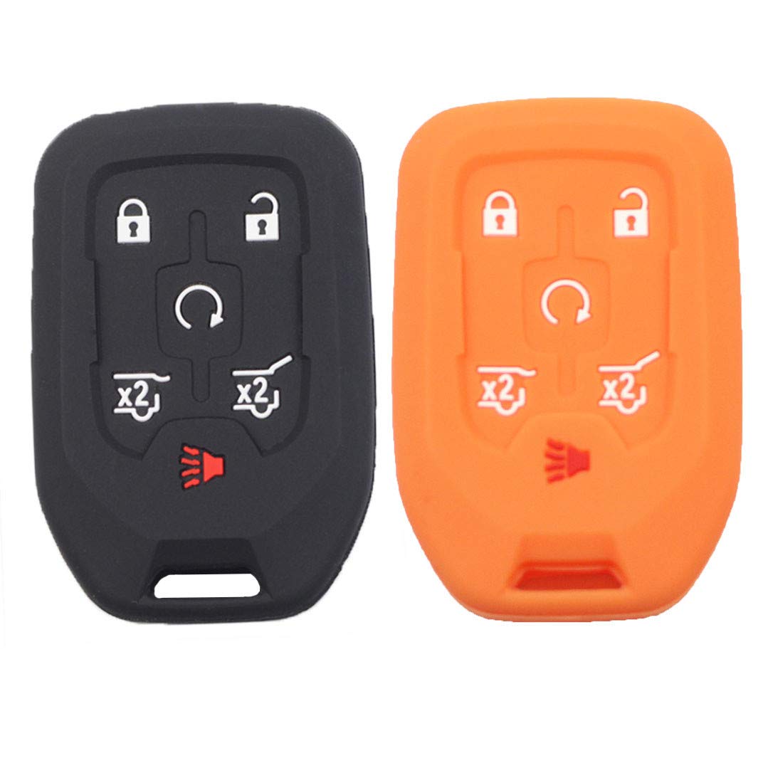 Snapklik.com : Btopars 2pcs 6 Buttons Smart Key Fob Cover Case Remote ...