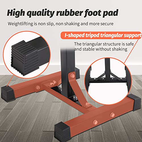 Snapklik.com : Squat Rack Adjustable Barbell Bench Press Stands 40-66 ...