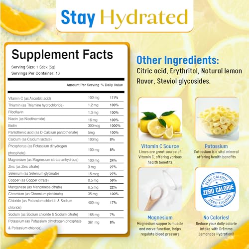 Snapklik.com : DrEmma - Electrolytes Powder - Hydration Packets, Energy ...