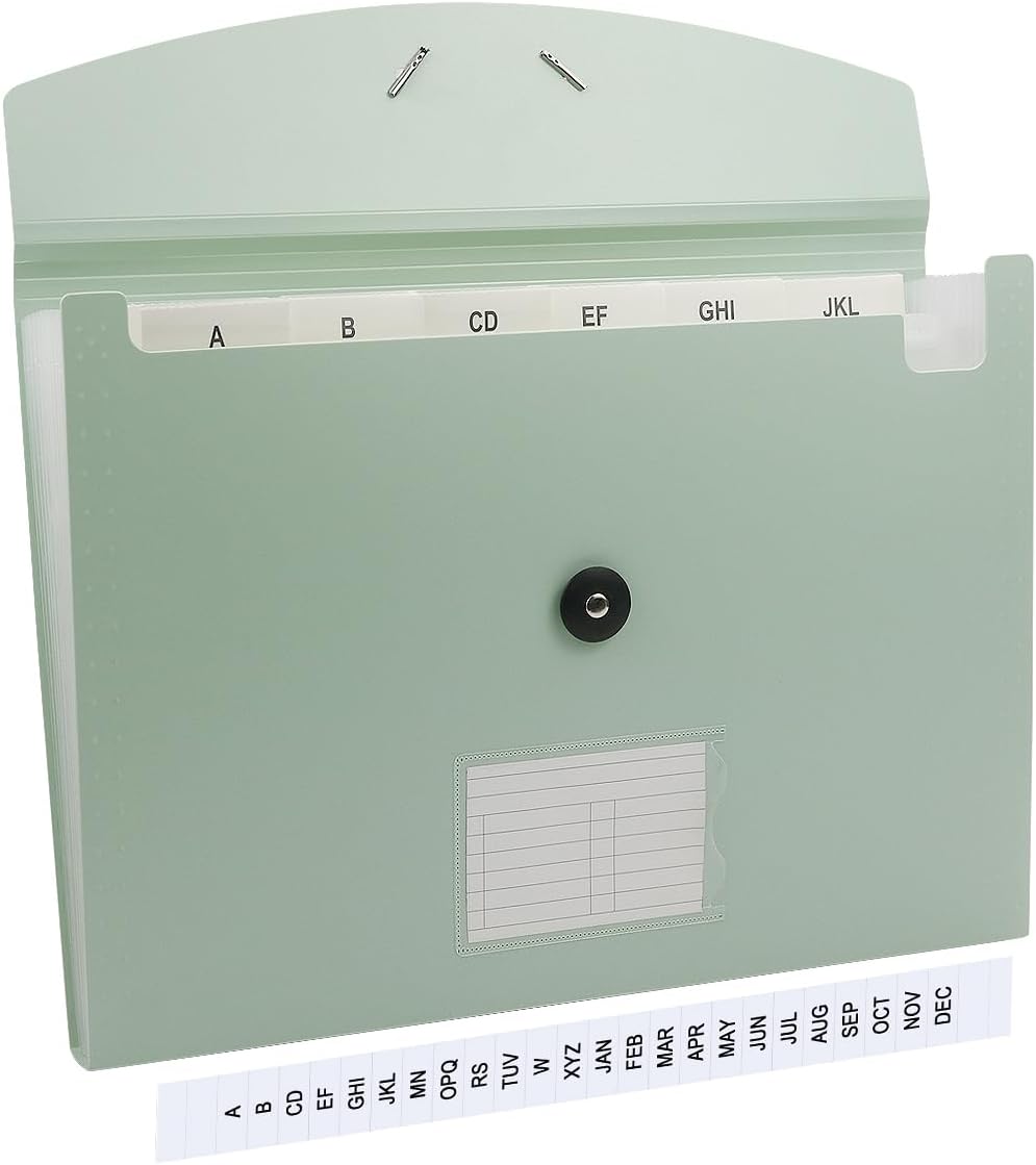 Amazon.com : Harloon 3 Pcs Expanding File Folder 13 Pockets File ...